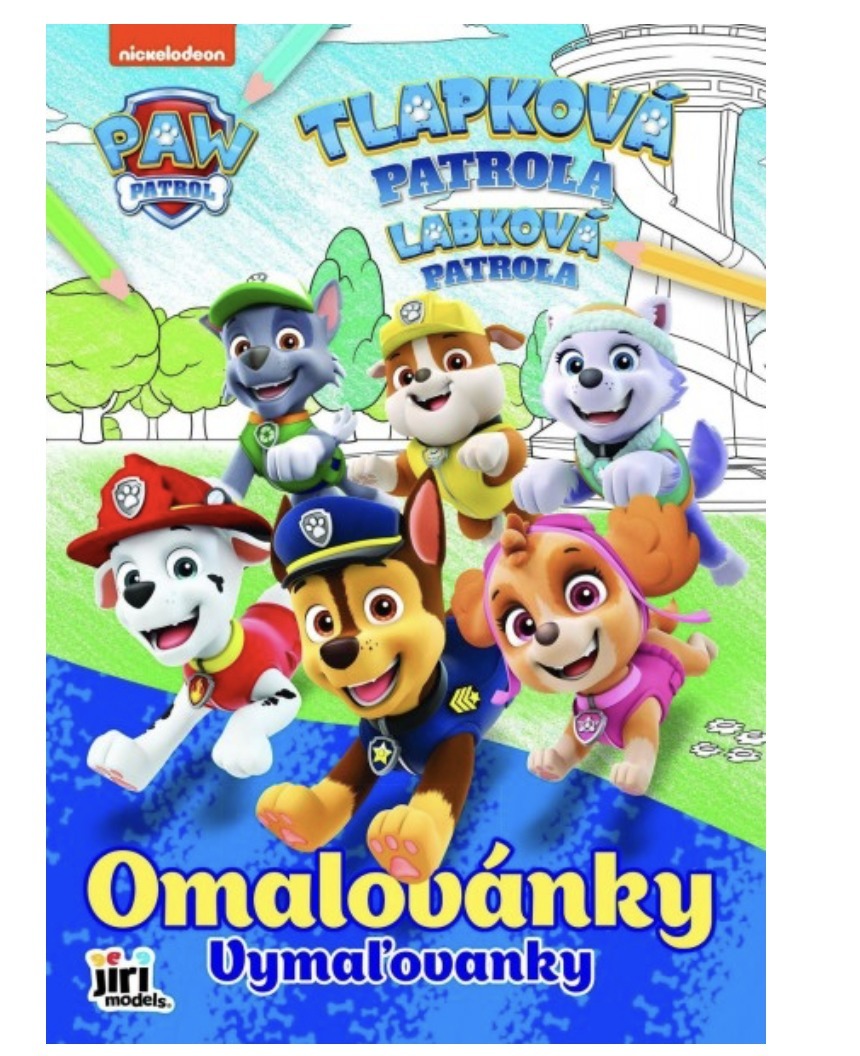 Omalovánky - Tlapková patrola 21x30cm - - Megaknihy.cz