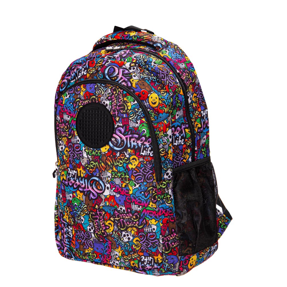 PIXIE CREW Kreativní studentský batoh - Graffiti - - Megaknihy.cz