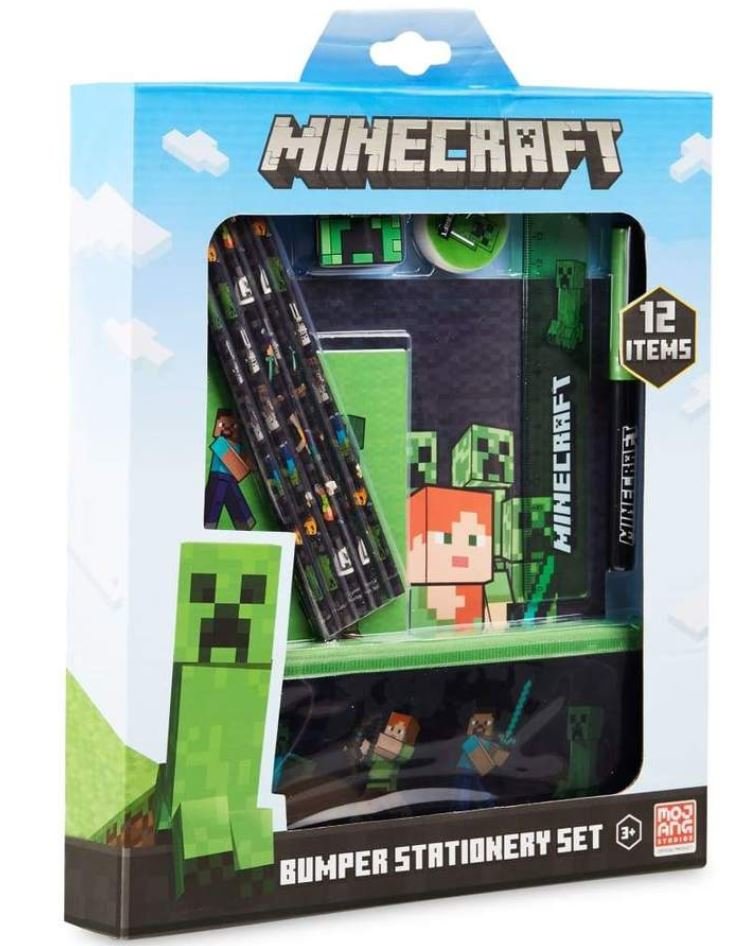 Set 12 školních potřeb Minecraft: Characters (25 x 27 x 4 cm ...