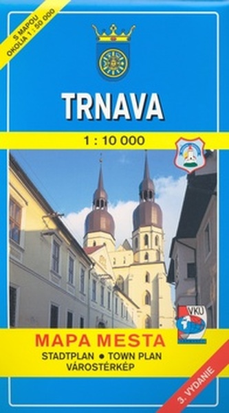 Trnava 1:10 000 Mapa mesta Town plan Stadtplan Plan miasta Várostérkép ...