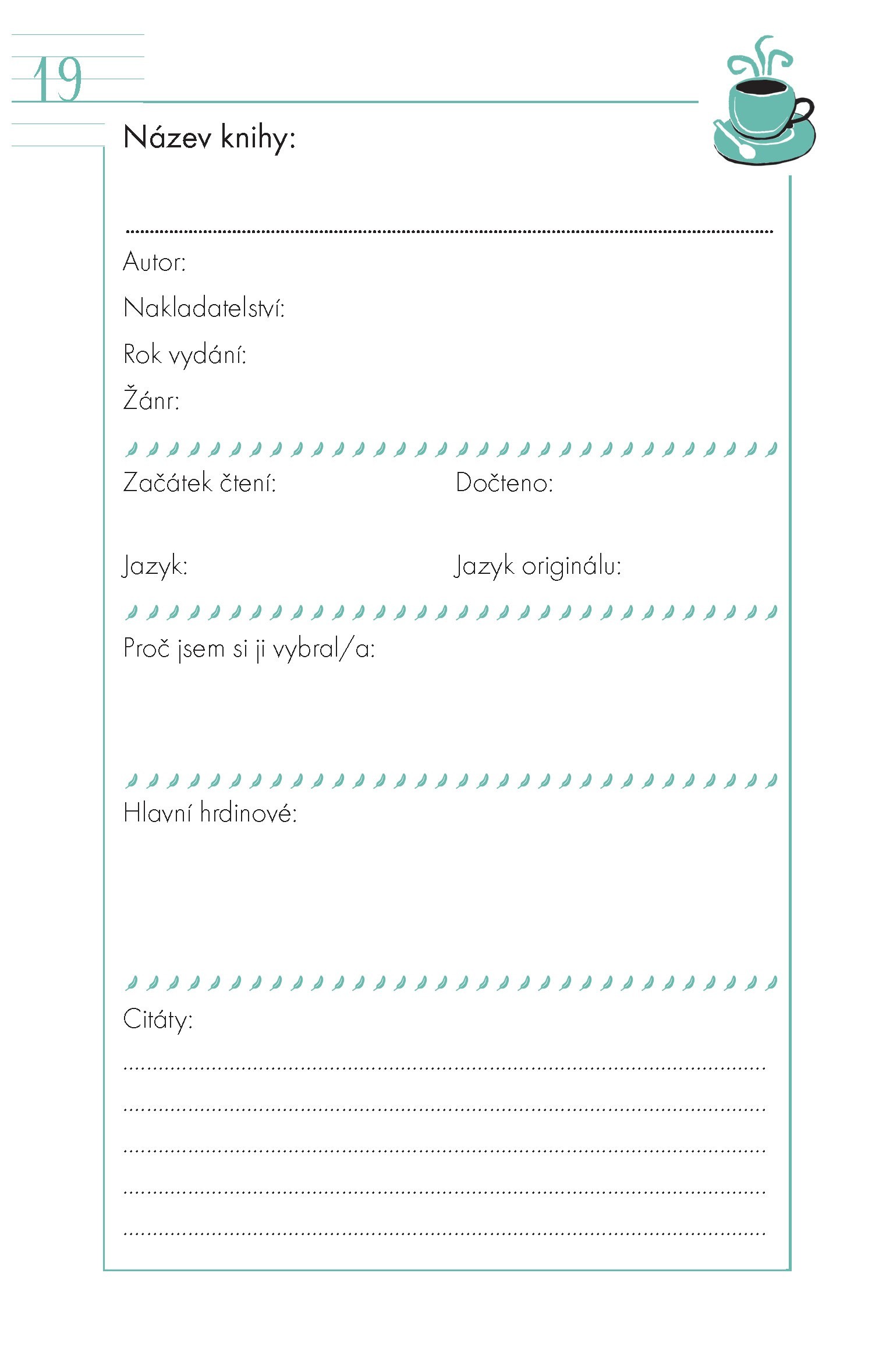 Čtenářský deník - kolektiv - Megaknihy.cz